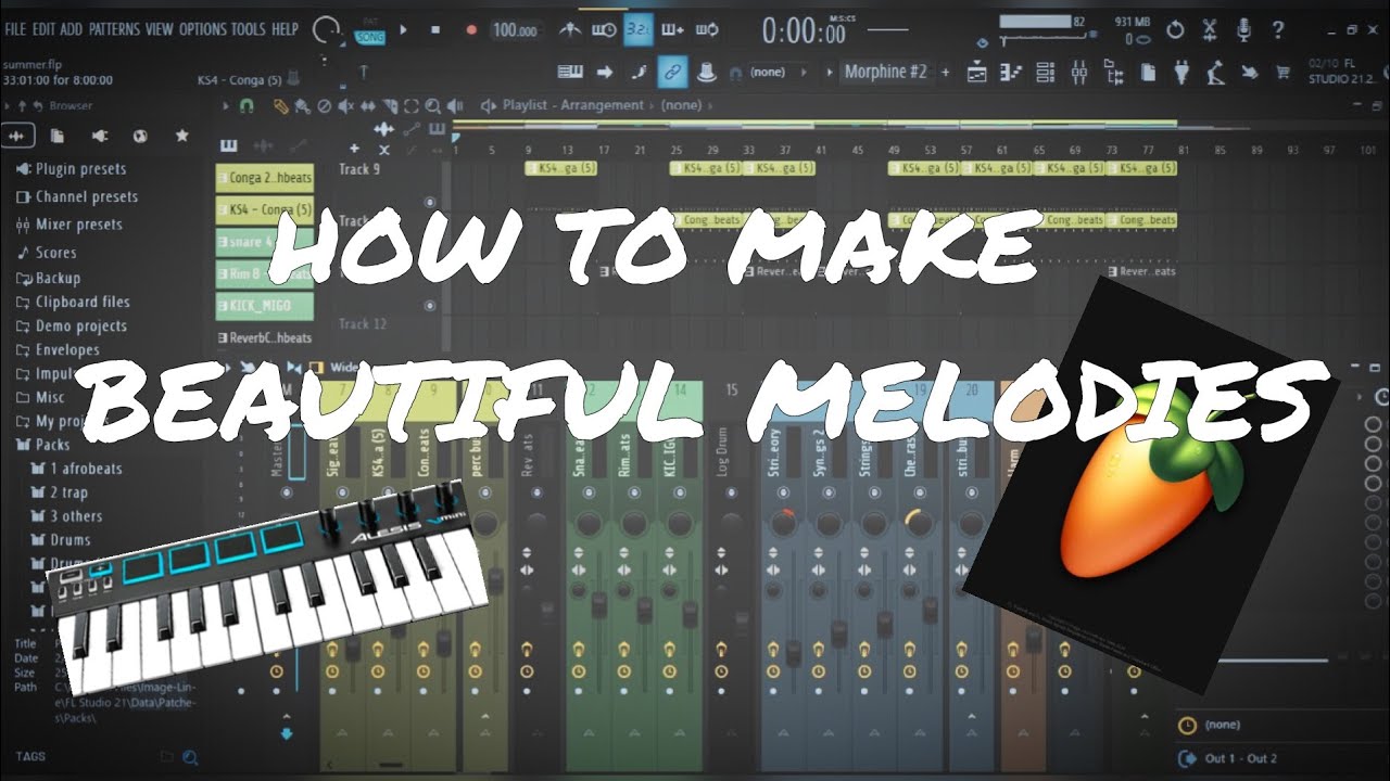How To Make Beautiful Melodies For Your Beats Fl Studio Tutorial