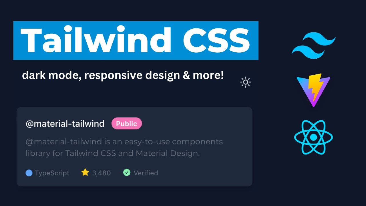 Complete Tailwind Css Tutorial With React Youtube