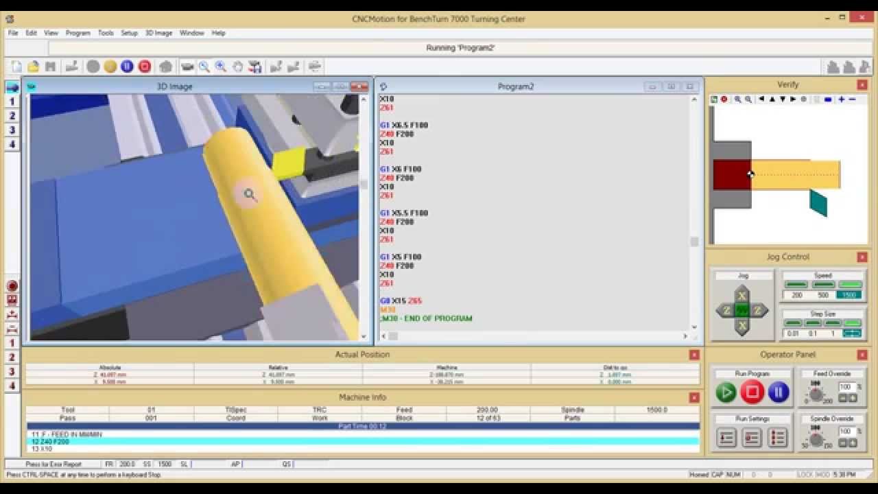 Benchturn 7000 With Cnc Motion Tutorial 1 Youtube