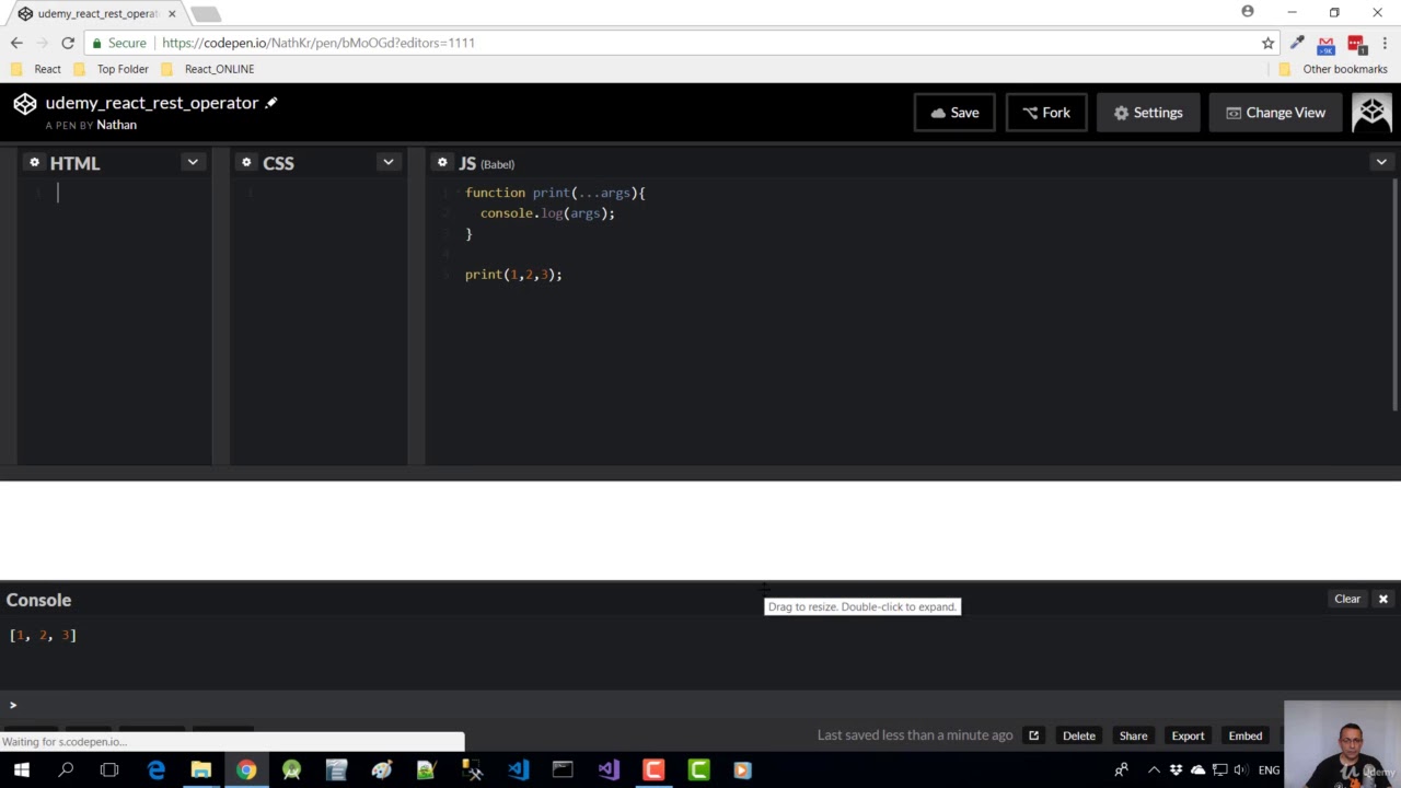 Javascript Rest Operator Youtube