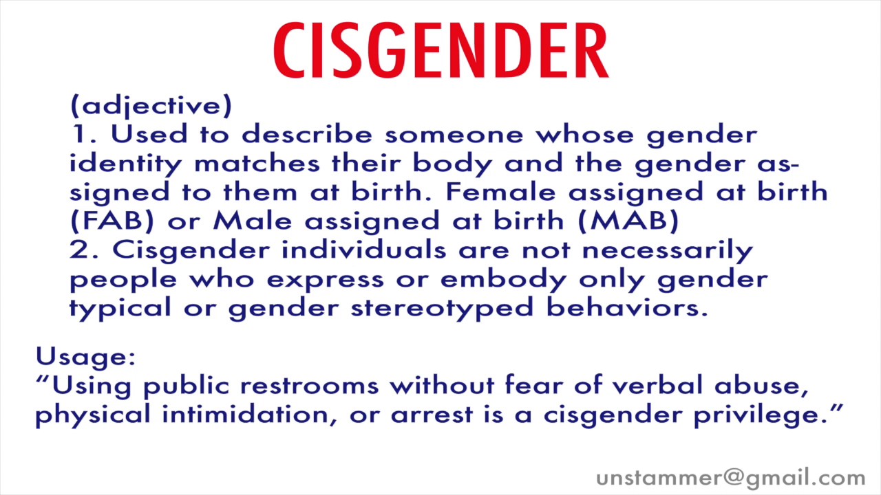 How To Pronounce Cisgender Youtube