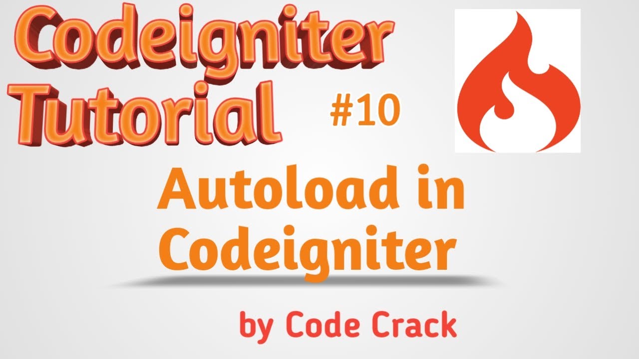 Autoload Codeigniter In Hindi Youtube