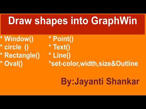 25 Drawing Shapes In Python Graphwin Youtube