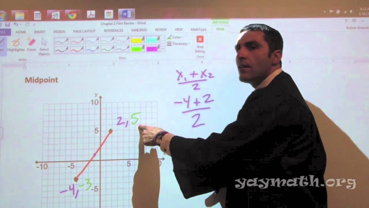 Geometry Midpoint Youtube