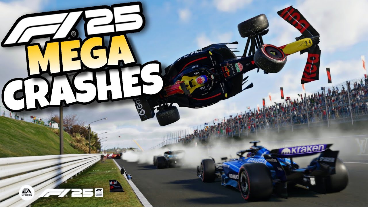 F1 25 Mega Crashes Youtube