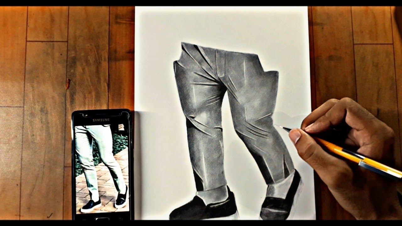 Full Pants Drawing Timelapse Video Youtube