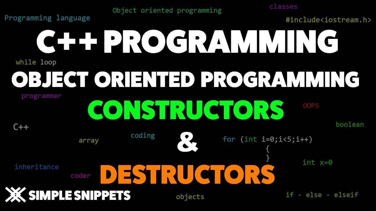 Constructors Destructors In C Programming Object Oriented