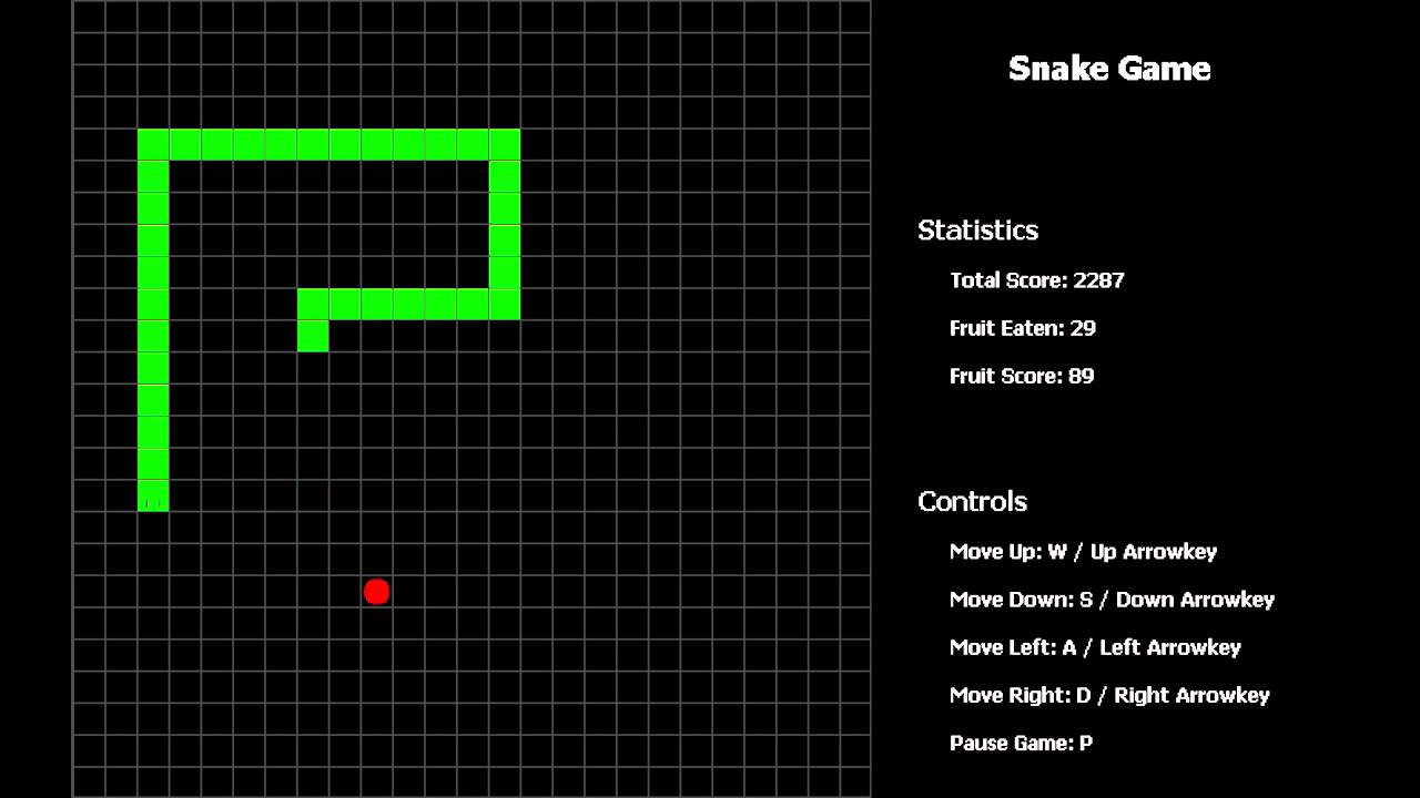 Java Snake Game Source Code Youtube