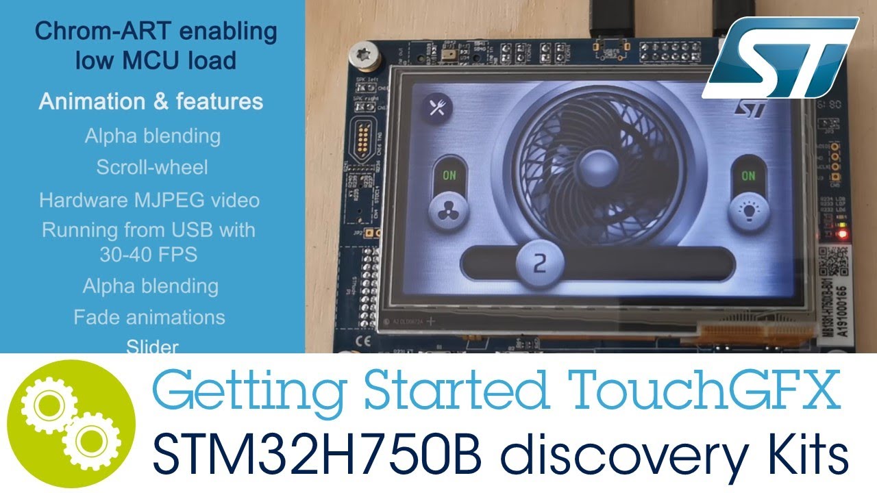Touchgfx Demo On Stm32h750b Dk Youtube