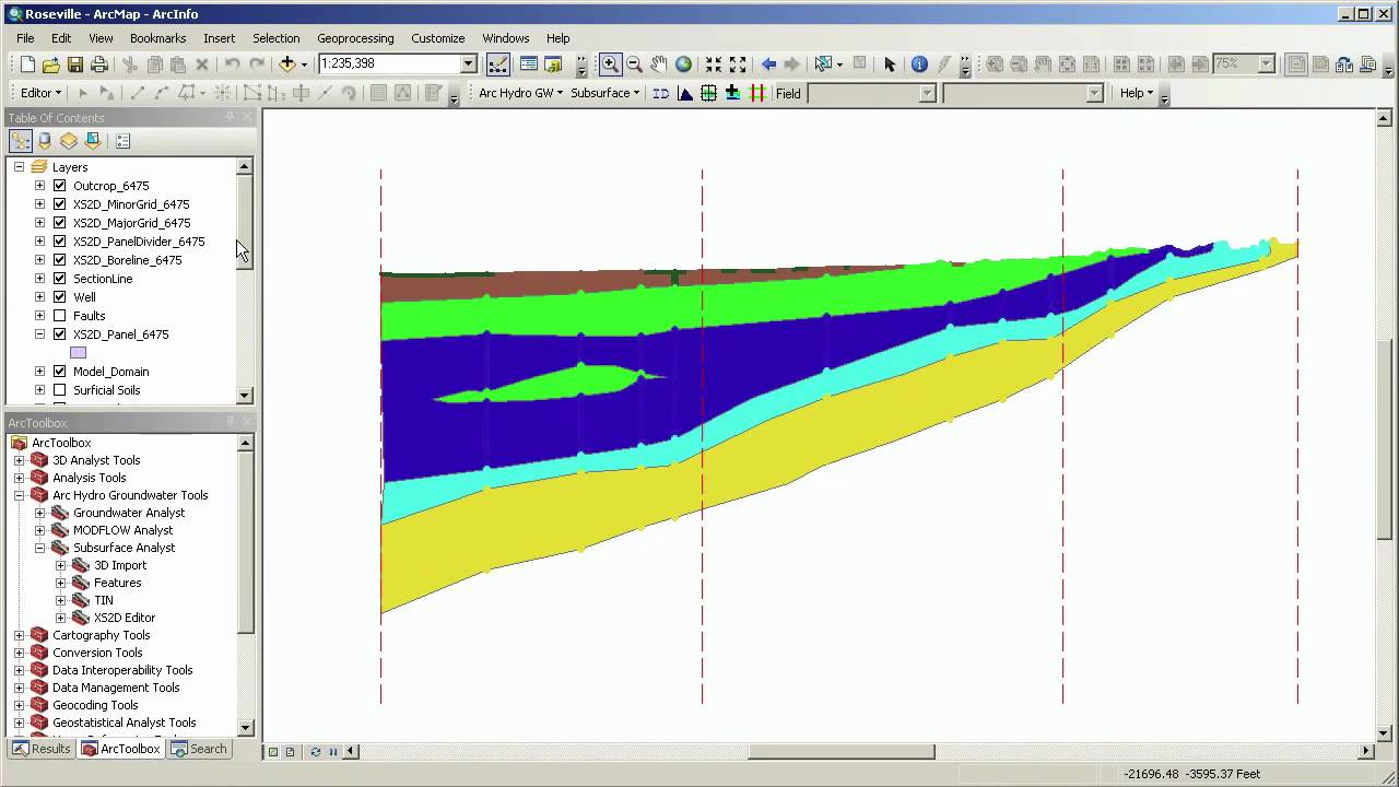 Ahgw Creating 2d Cross Sections Youtube