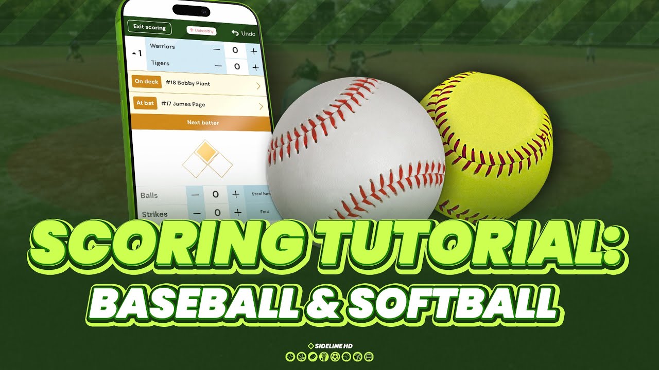 Sidelinehd Pro Tips Scoring Baseball And Softball Youtube