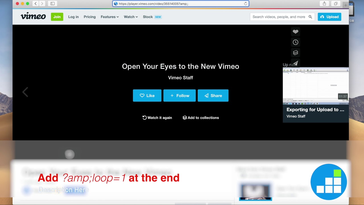 How To Make A Vimeo Video Loop Youtube