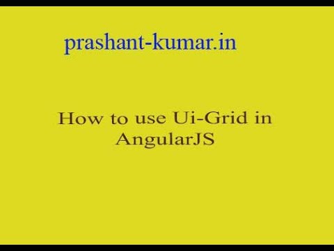 Angularjs Gridview Create By