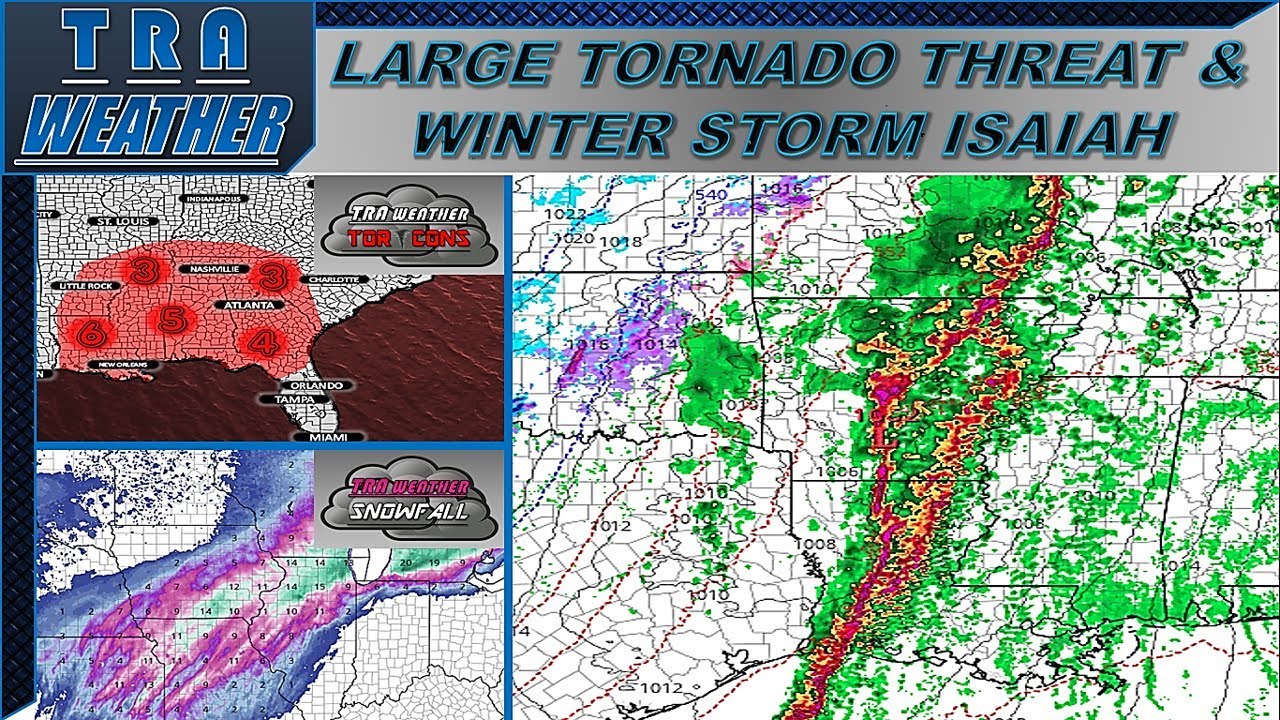 Massive Winter Storm Isaiah Set To Bring Both Severe T Storms And 1ft