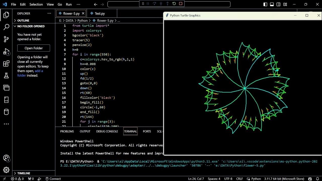 Python Turtle Graphics Animation ёяшн Don T Miss It Youtube