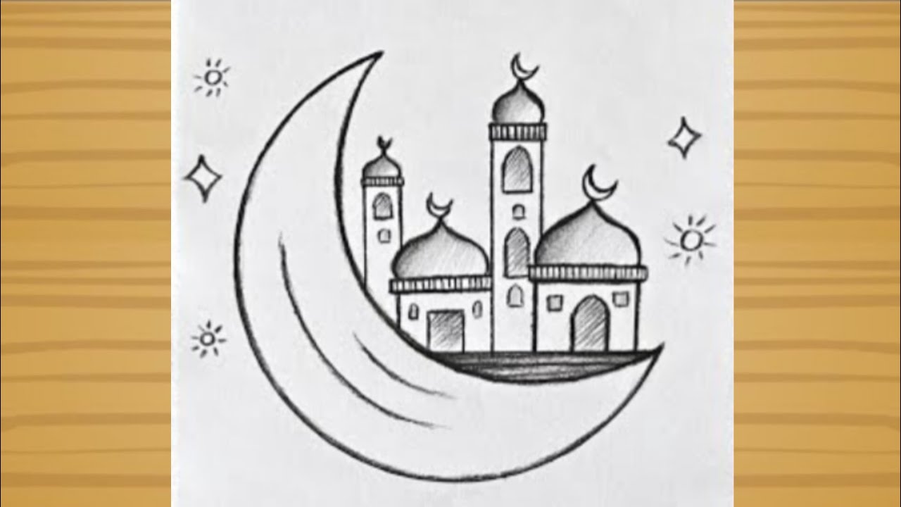 Ramadan Mubarak Drawing Easy Step By Step Ramzan Mubarak Drawing Eid
