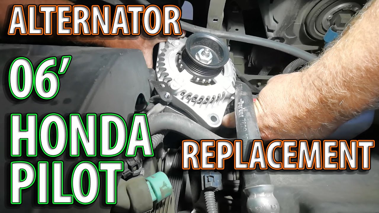 2006 Honda Pilot Alternator Replacement How To Youtube