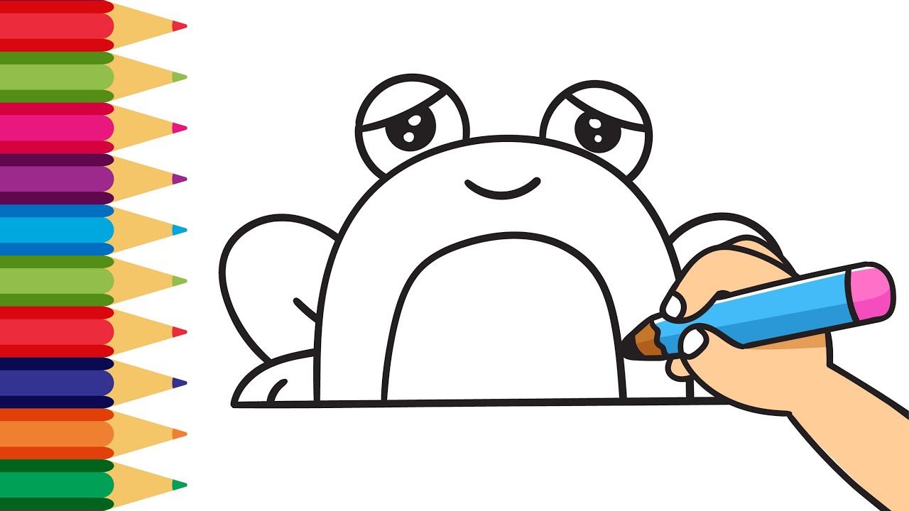 How To Draw A Cartoon Frog Easily For Kids Let S Draw Cartoons