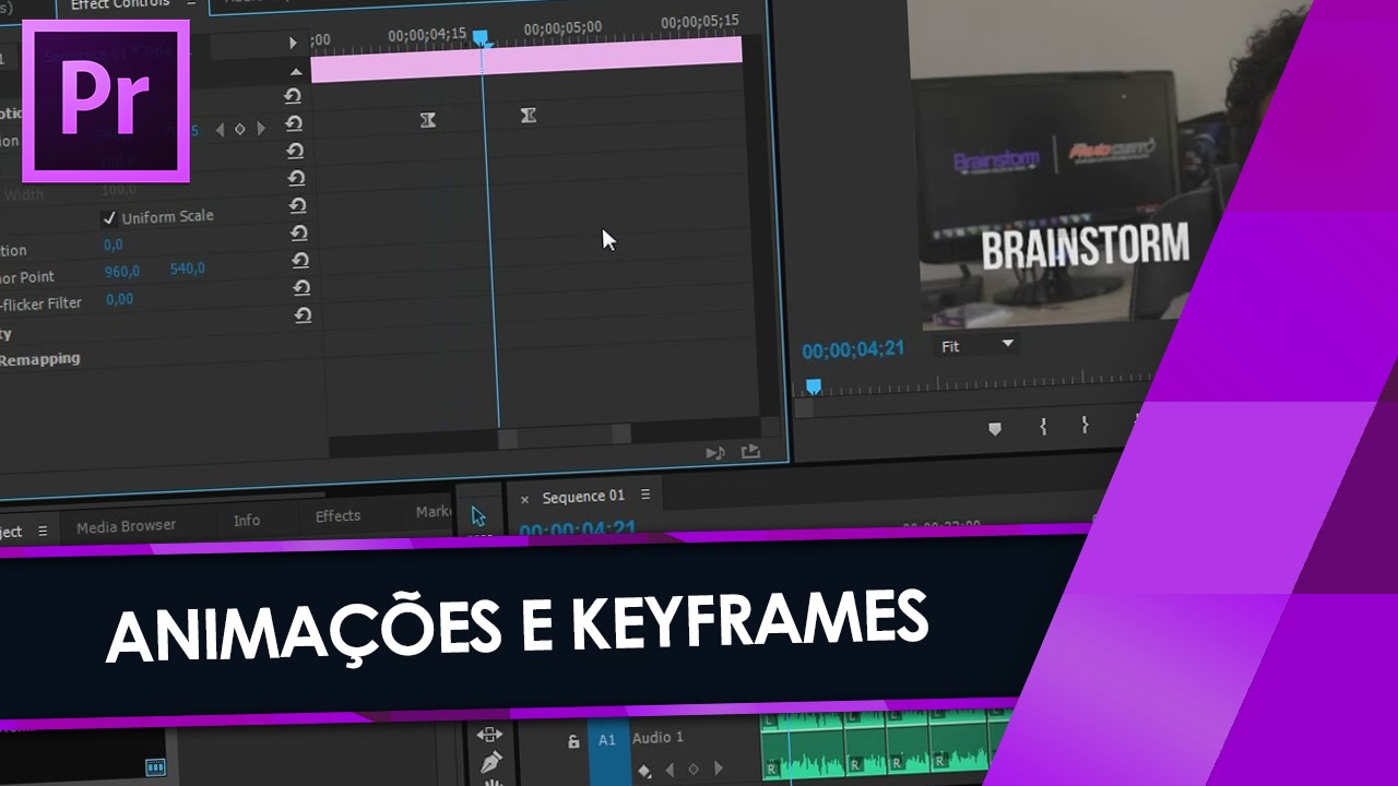 Tutorial Adobe Premiere Keyframes Animações E Interpolação Youtube