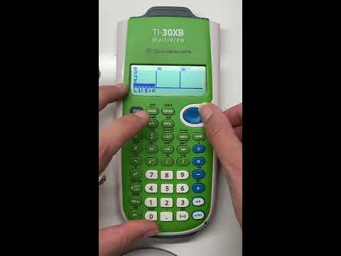 Calculating Statistics On Ti 30xb Calculator Youtube