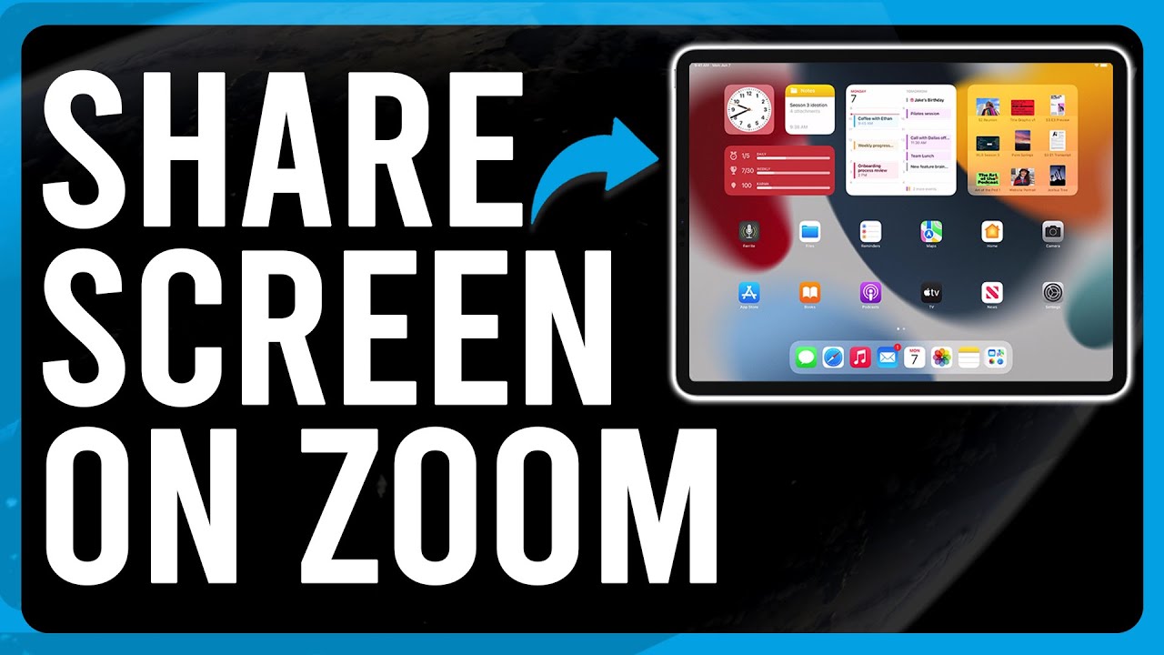 How To Share Screen On Zoom Ipad Sharing Your Ipad Screen In A Zoom ...