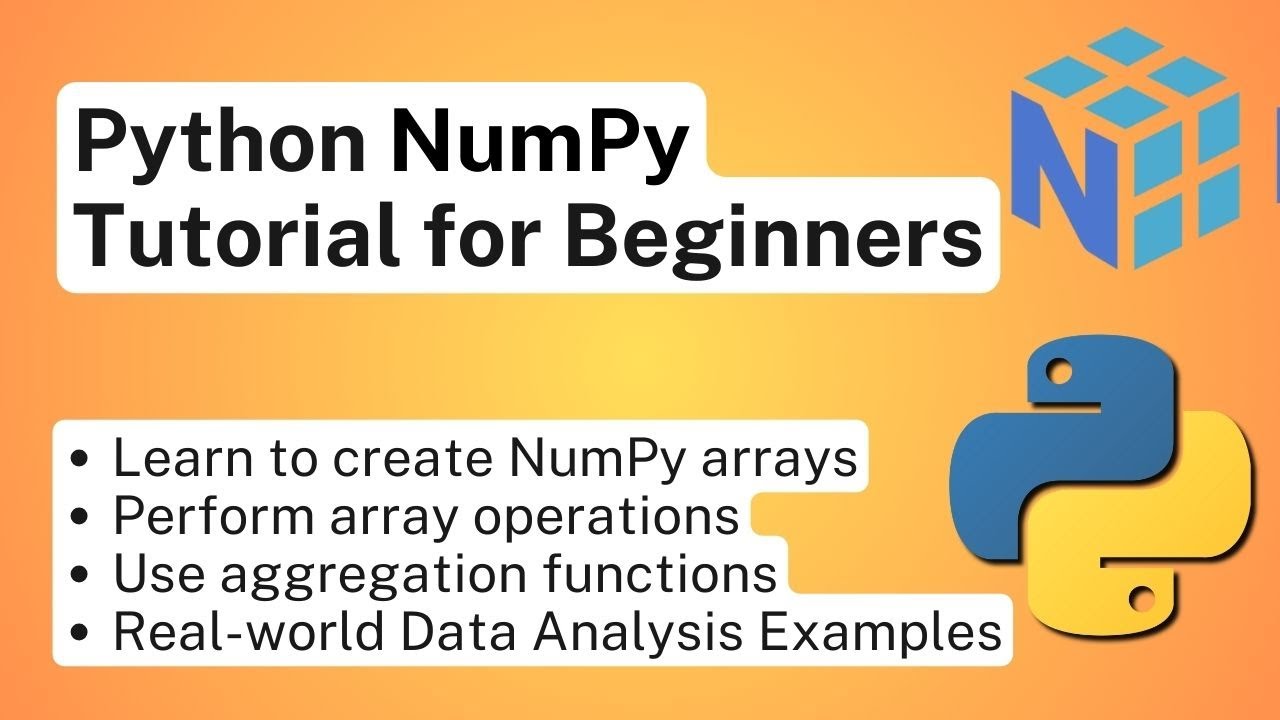 Python Numpy Tutorial For Beginners Youtube