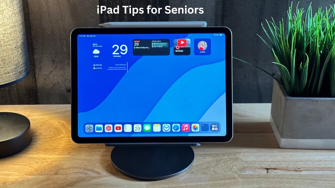 Ipad Tips For Seniors Creating A Beautiful Home Screen Youtube