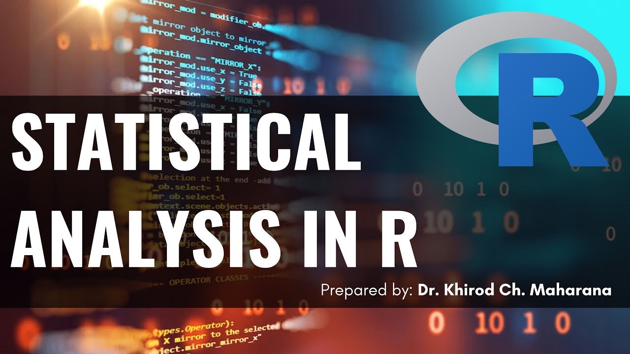 R 03 Statistical Analysis In R Rprogrammingforbeginners Youtube