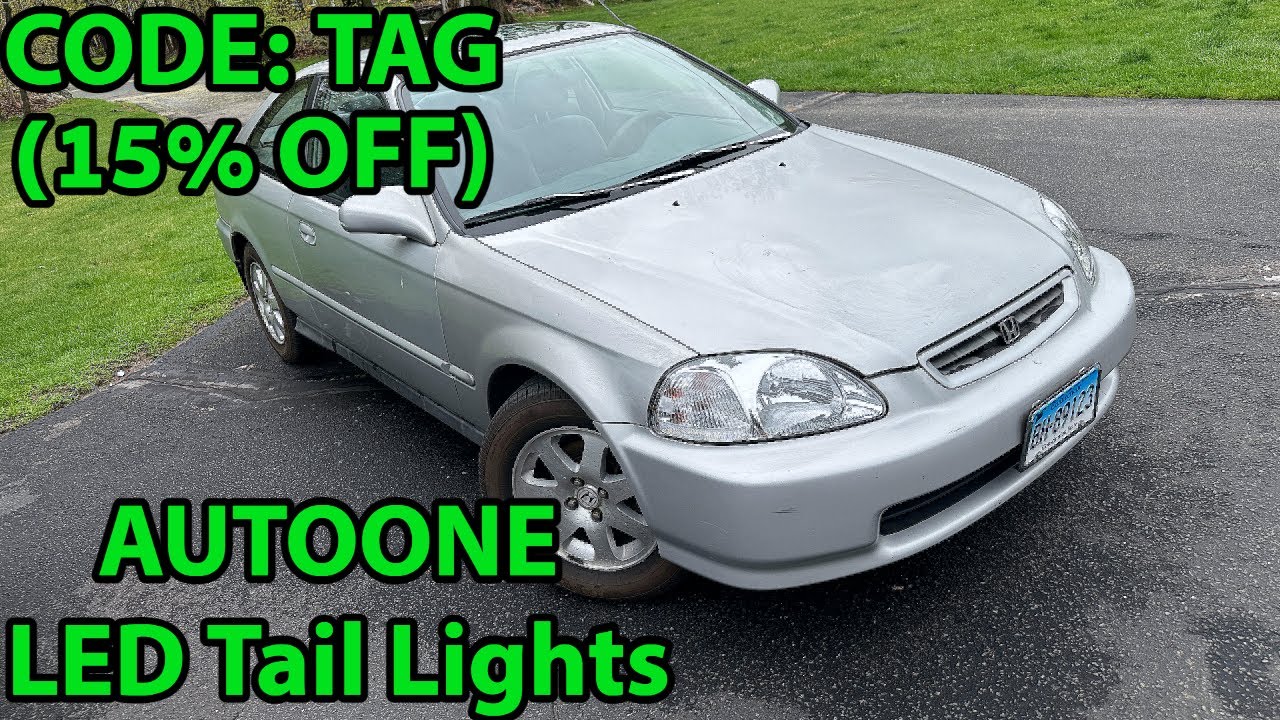 Honda Civic Led Tail Light Bulbs From Autoone Install Review Youtube