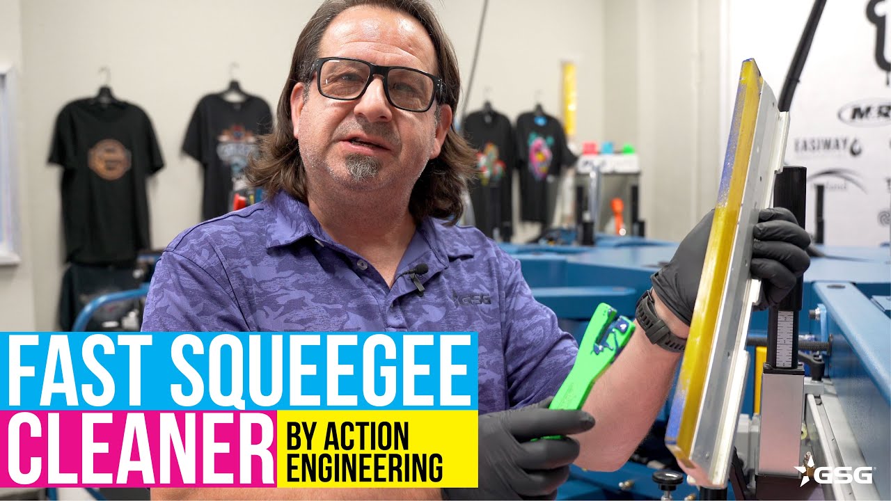 The Fastest Way To Clean Your Screen Print Squeegee Action