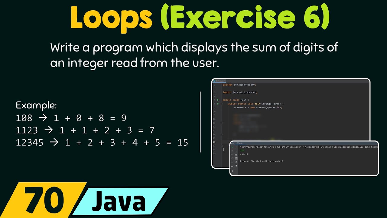 Loops In Java Exercise 6 Youtube