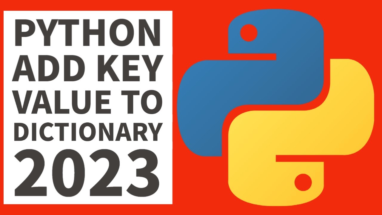 Python Add Key Value To Dictionary 2023 Youtube