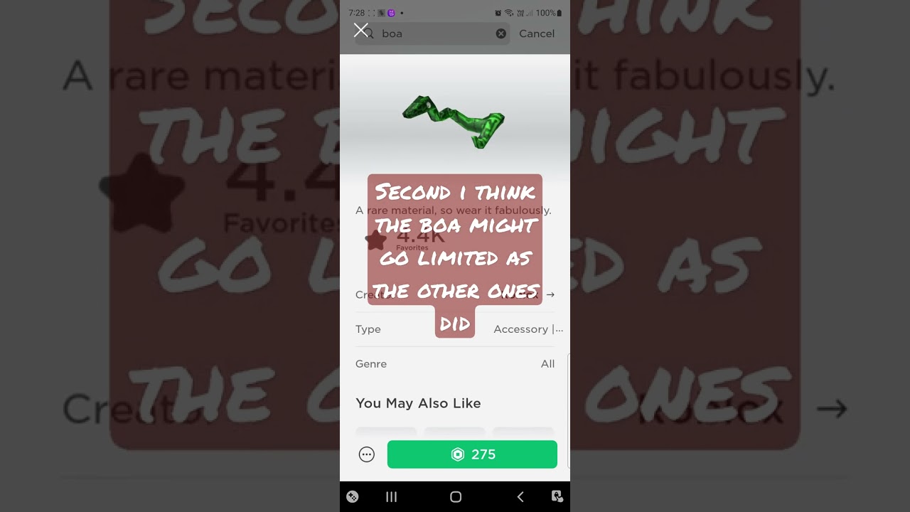 4 Roblox Items That Might Go Limited Youtube