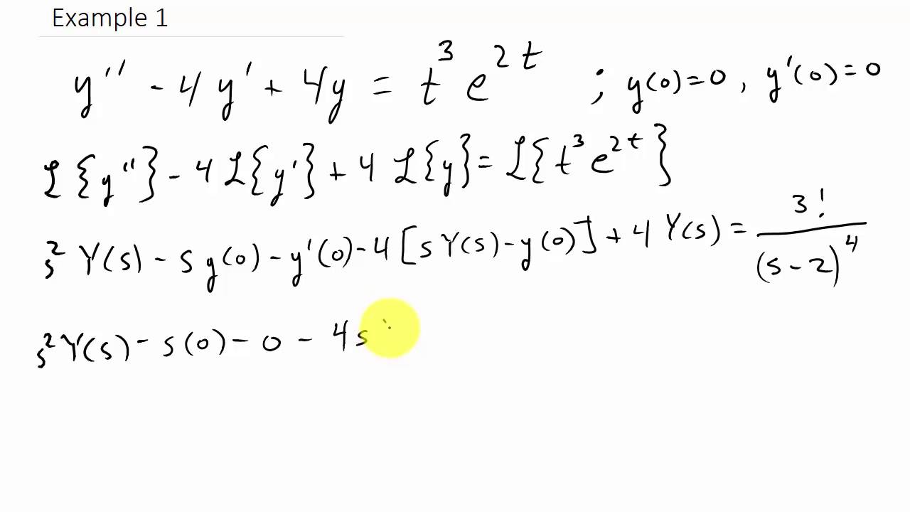 Ordinary Differential Equations Laplace Transform At Joel Sherwin Blog