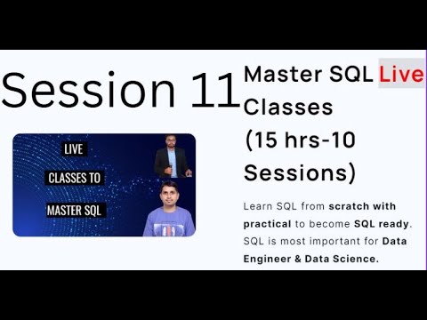 Sql Session 11 Youtube
