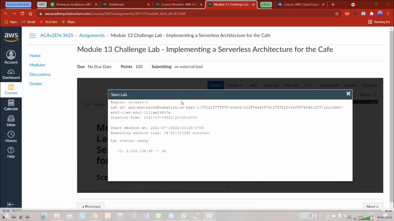 Module 13 Challenge Lab Implementing A Serverless Architecture For