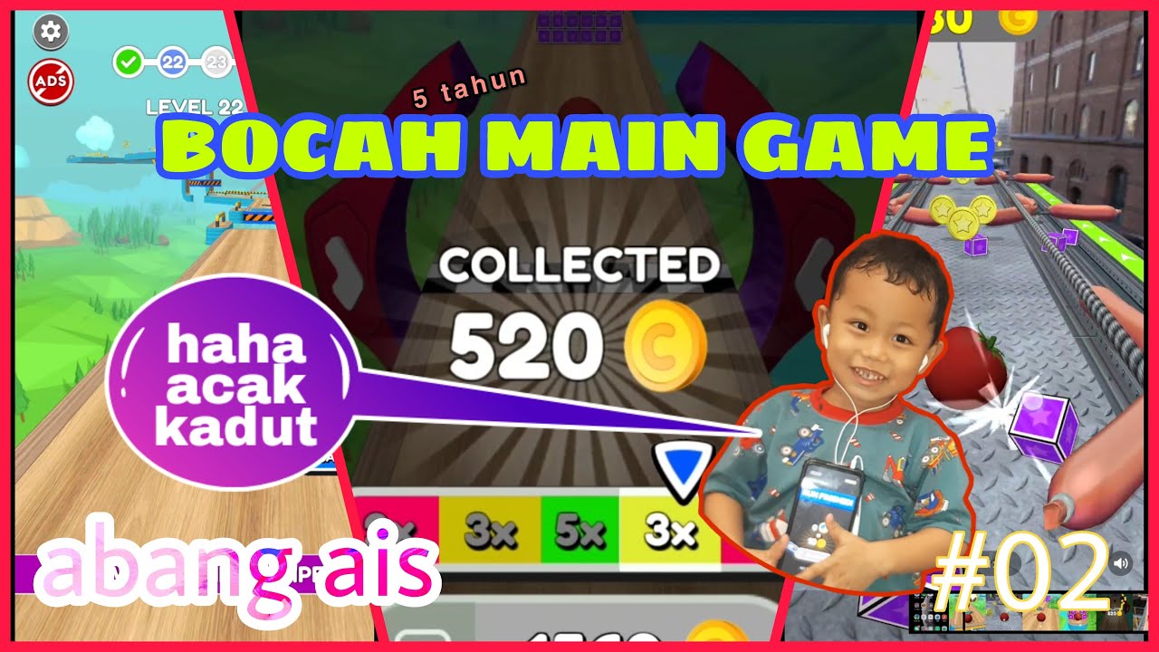 Bocah Main Game Bola Gelinding Going Balls Abang Ais Level 23