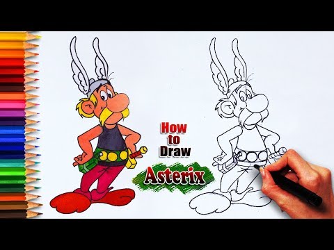 How To Draw Asterix Asterix Drawing Easy Drawing Step By Step