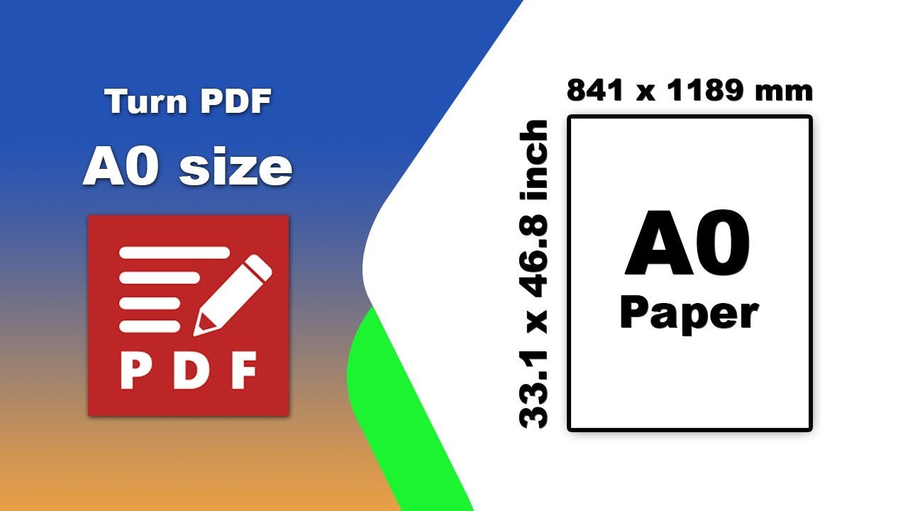 How To Turn A Pdf Into A0 Size In Pdf Xchange Editor Youtube