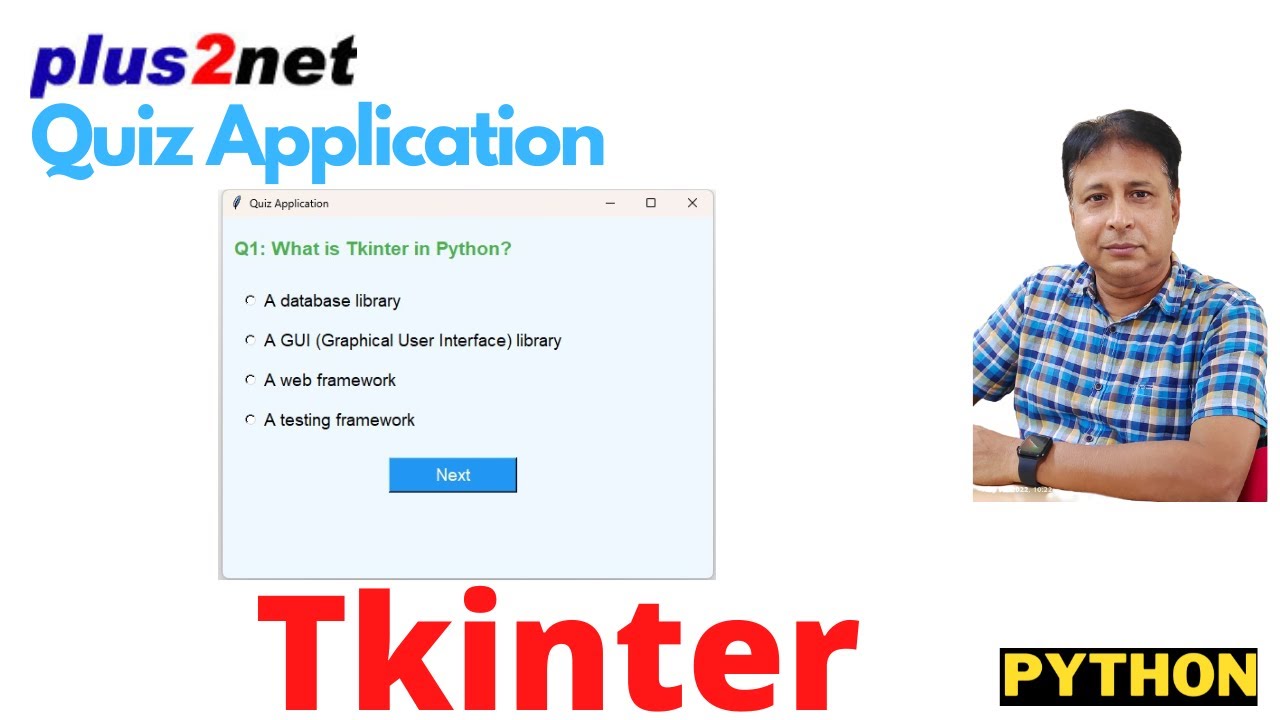 Quiz Application Using Tkinter Gui And Json Based Data Structure
