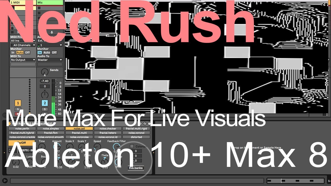 Max For Live Tutorial Visuals In Ableton Live Max 8 Live 10 Ned