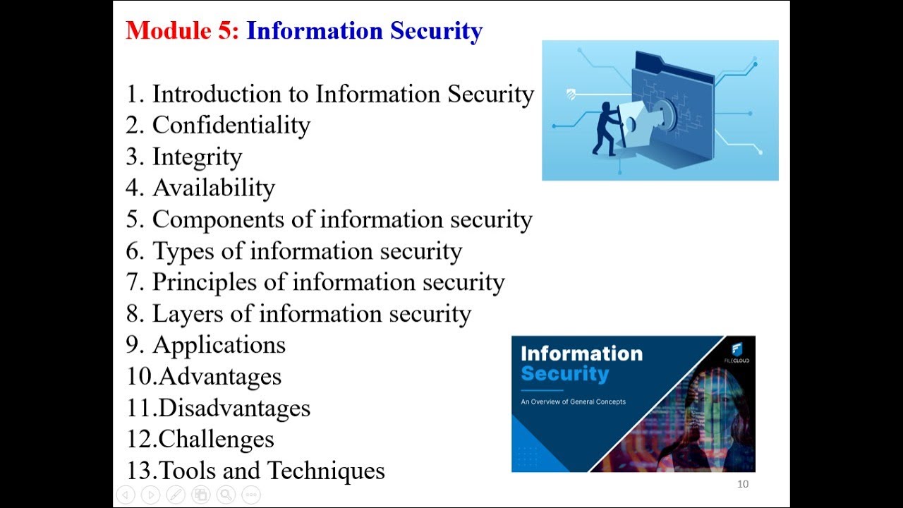 Module 5 Information Security Cyber Security Youtube