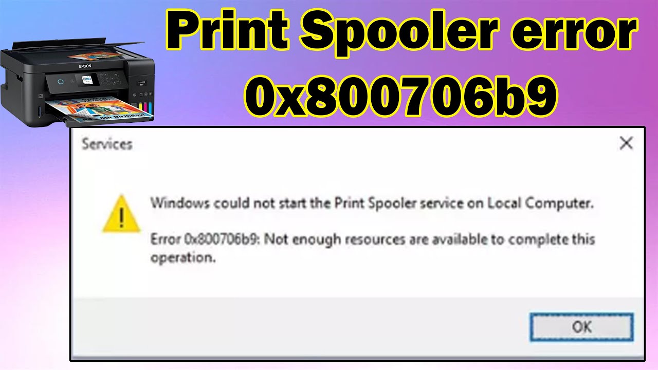 How To Troubleshoot And Fix Print Spooler Error 0x800706b9 On Windows