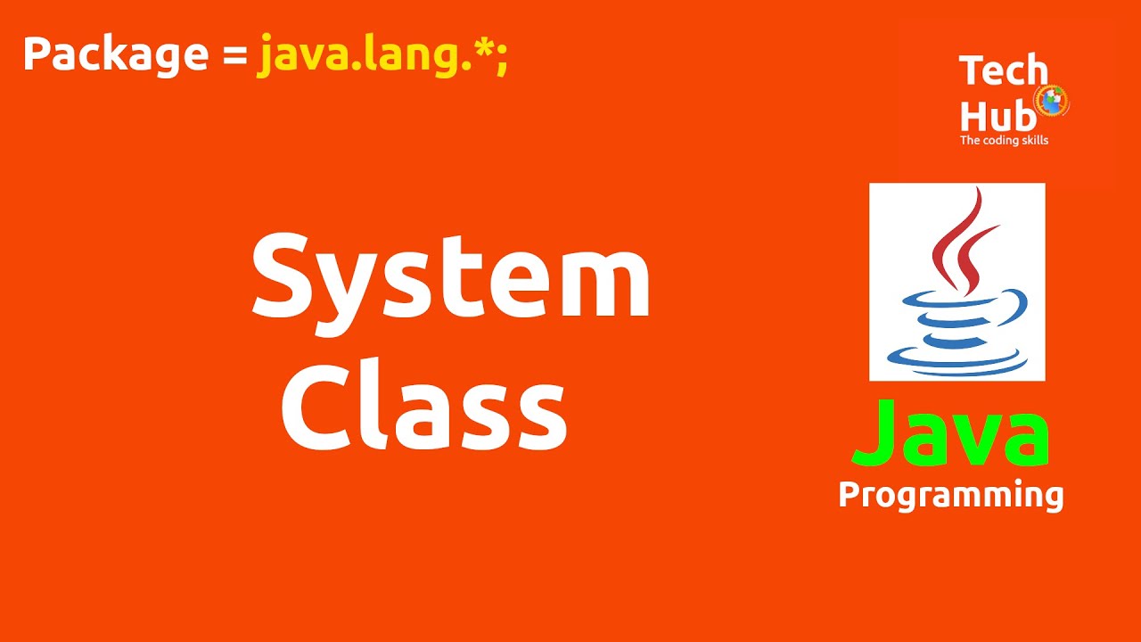System Class In Java Youtube