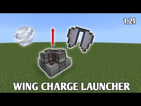 Minecraft Wing Charge Player Cannon Elytra Launcher Tutorial 1 21