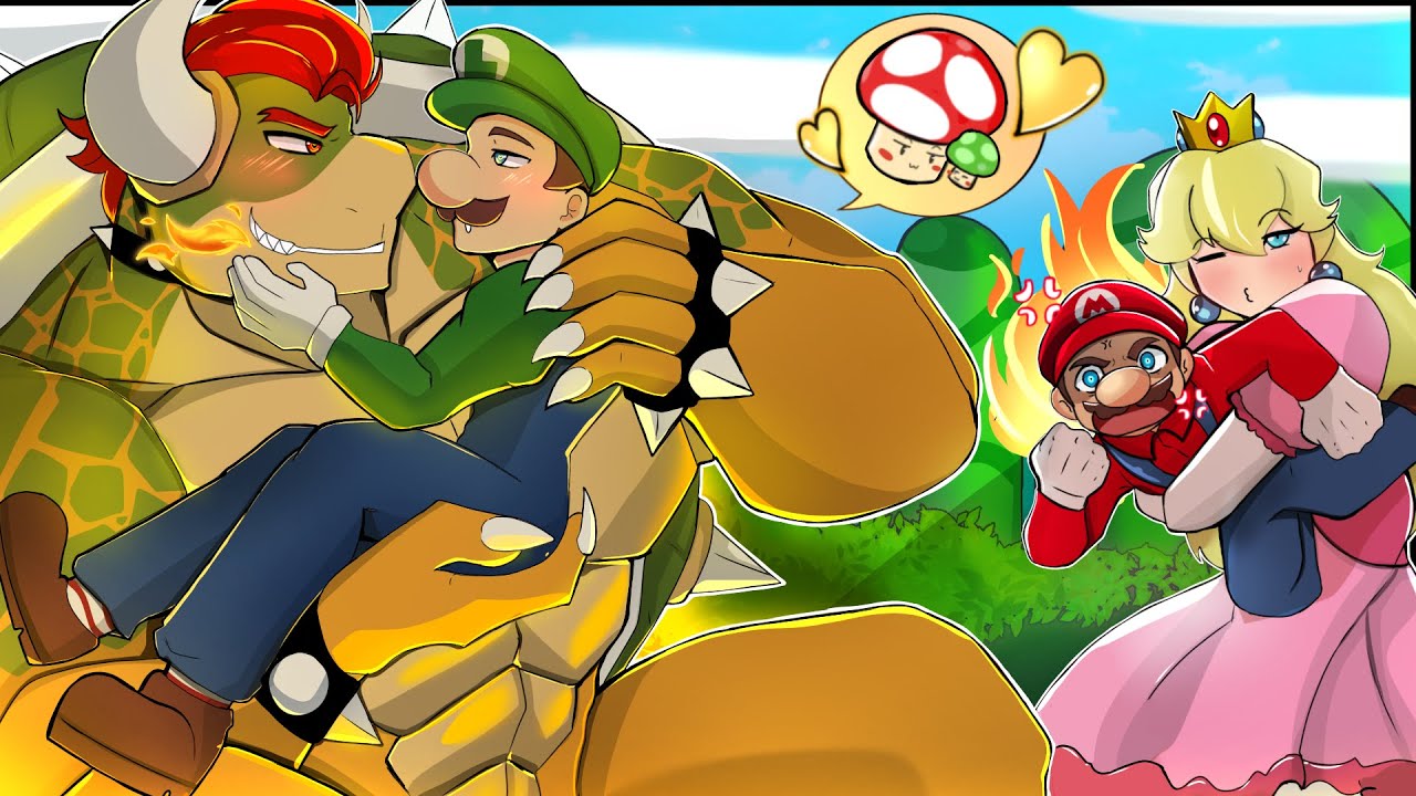 Mario Fights Luigi Bowser Peaches Love Triangle Mario Comic Dub