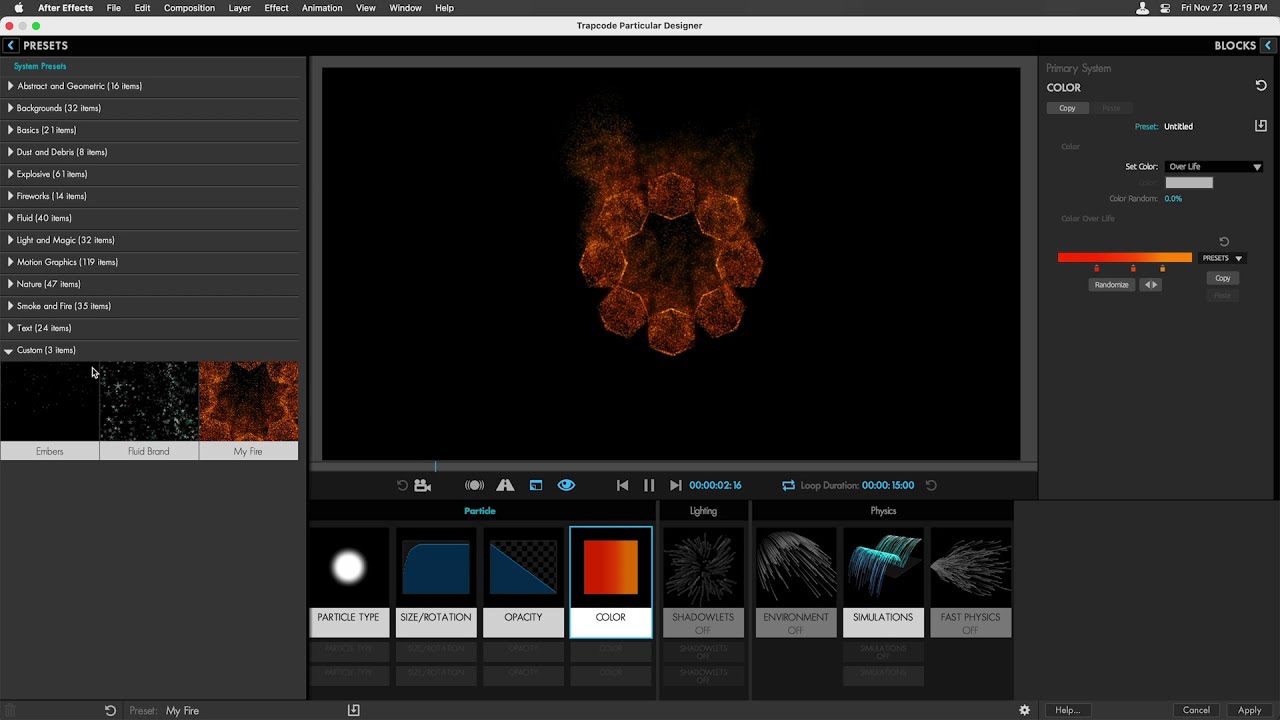 Trapcode Particular Custom Presets Storage Locations Youtube