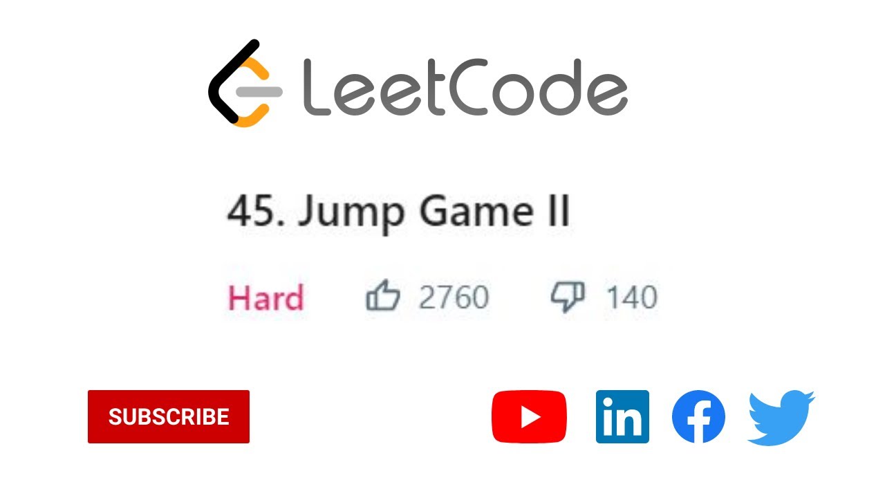 45 Jump Game Ii Java Leetcode Youtube