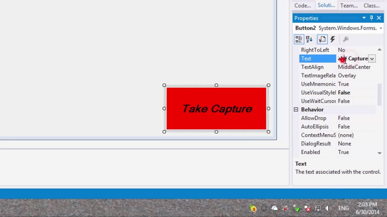 Visual Studio 2013 Vb Screen Capture Guide Youtube