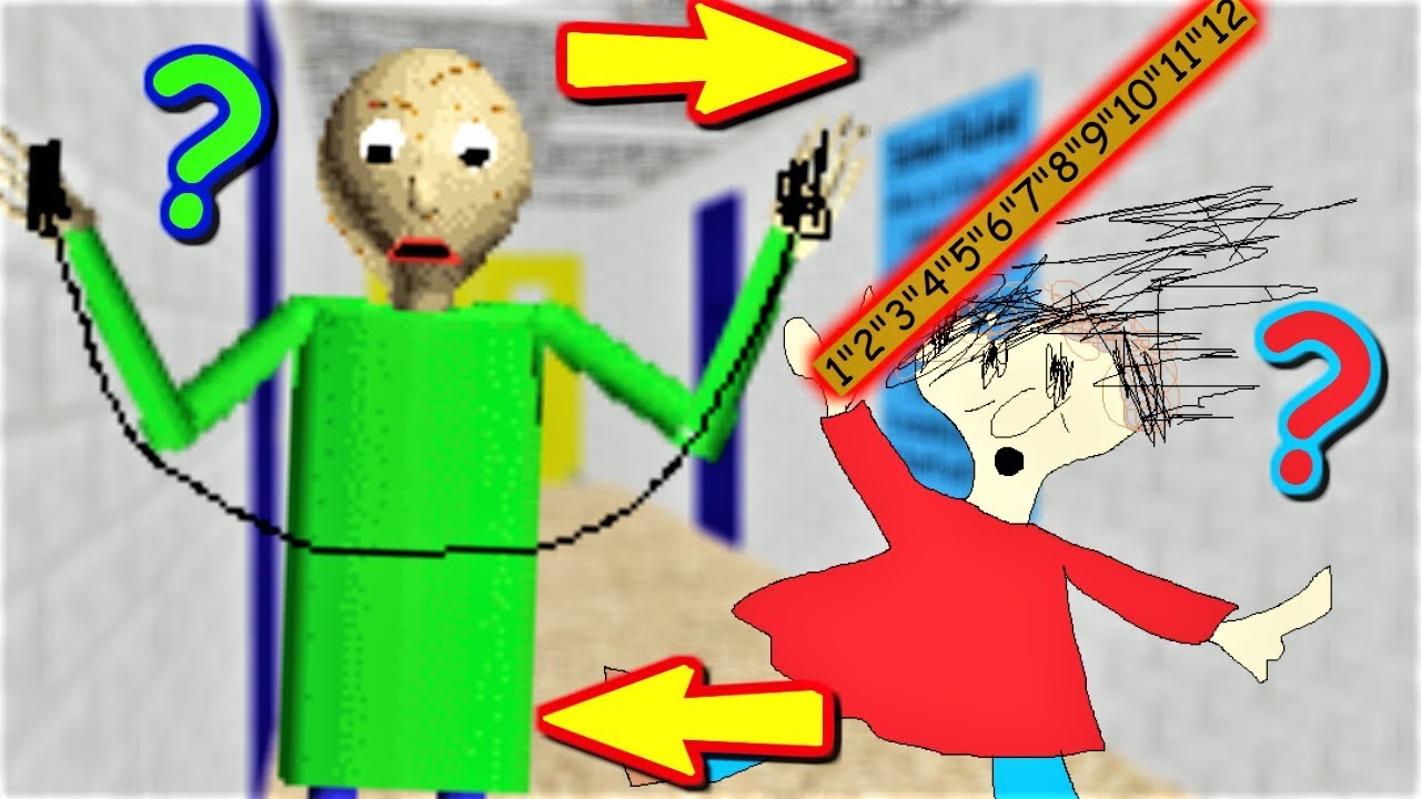 Baldi Jumps Rope And Playtime Slaps Her Ruler Baldi S Basics Mod